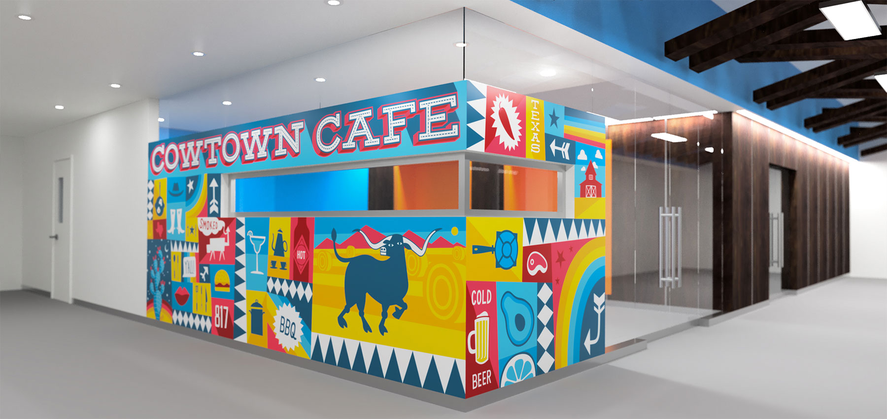 Facebook wall mural - Fancy Features