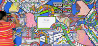 Coloring walls that celebrate women working in the tech industry ...