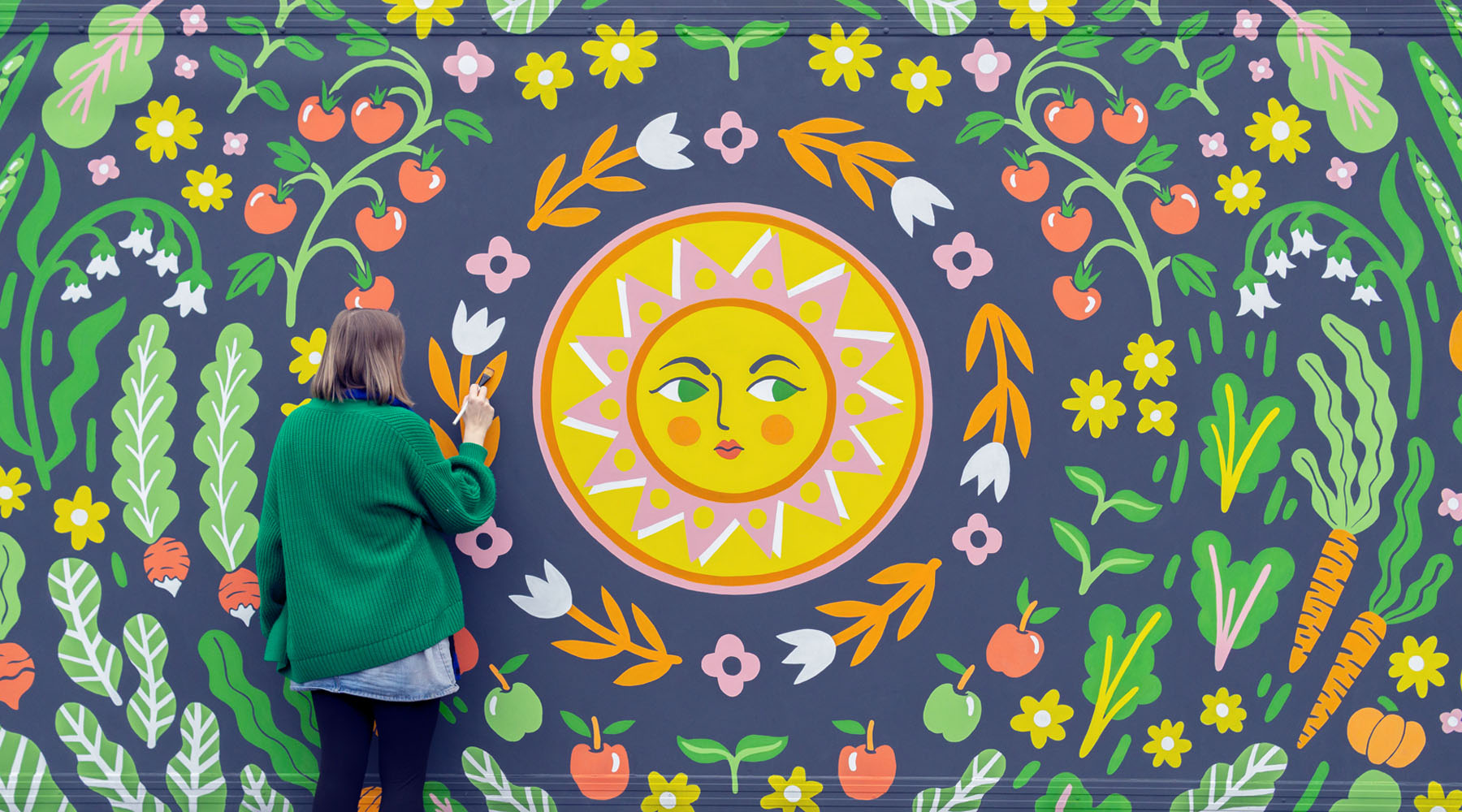 Facebook wall mural - Fancy Features