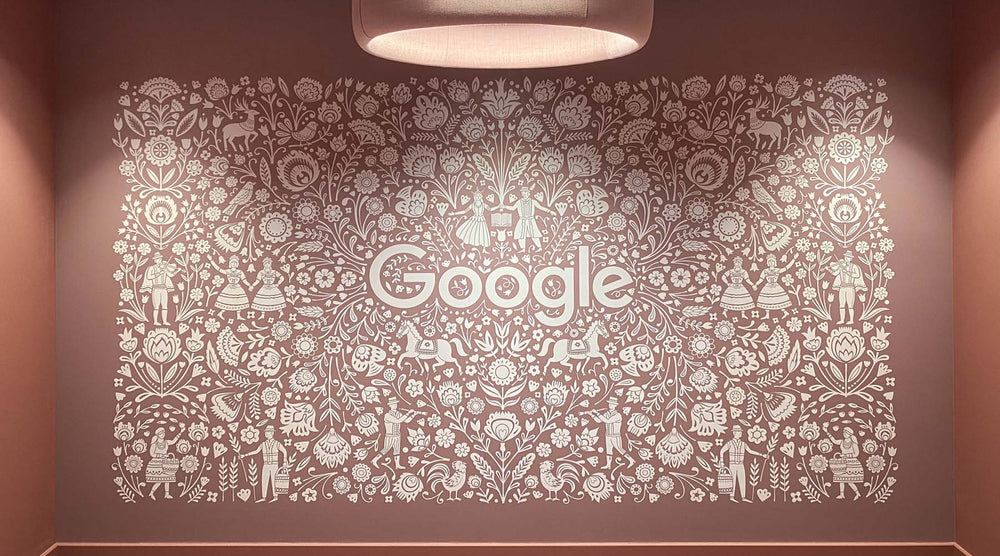 Custom Wall Mural Illustration - Fancy Features