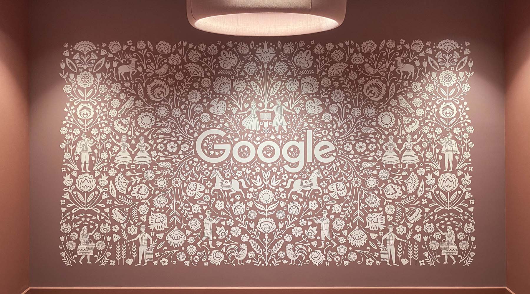 Custom Wall Mural Illustration - Fancy Features